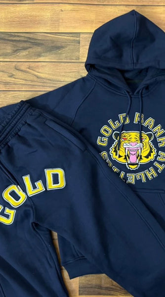 LEISURE - Jogging Suit - Navy – GOLD RANK ATHLETICS